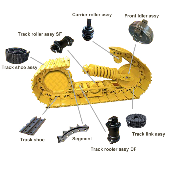 D9N D9R D9T Track Link Chain with Shoe Track Group Track Shoe Assembly ...